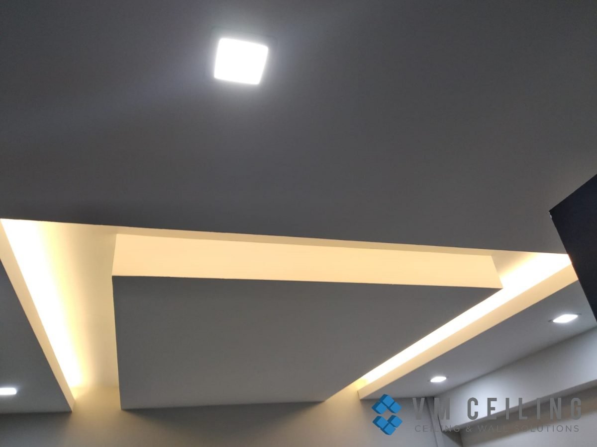 Living Room False Ceiling & Cove Lighting Singapore HDB – Woodlands ...