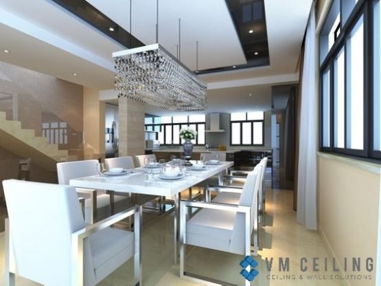 L Box Ceiling & Lighting - VM False Ceiling Singapore Partition Wall ...