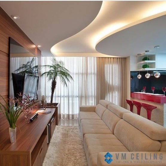 L Box Ceiling & Lighting - VM False Ceiling Singapore Partition Wall ...